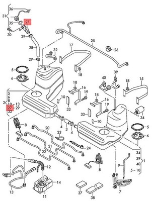 Genuine AUDI R8 422 423 427 429 Fuel Filler Neck 427201135F | eBay