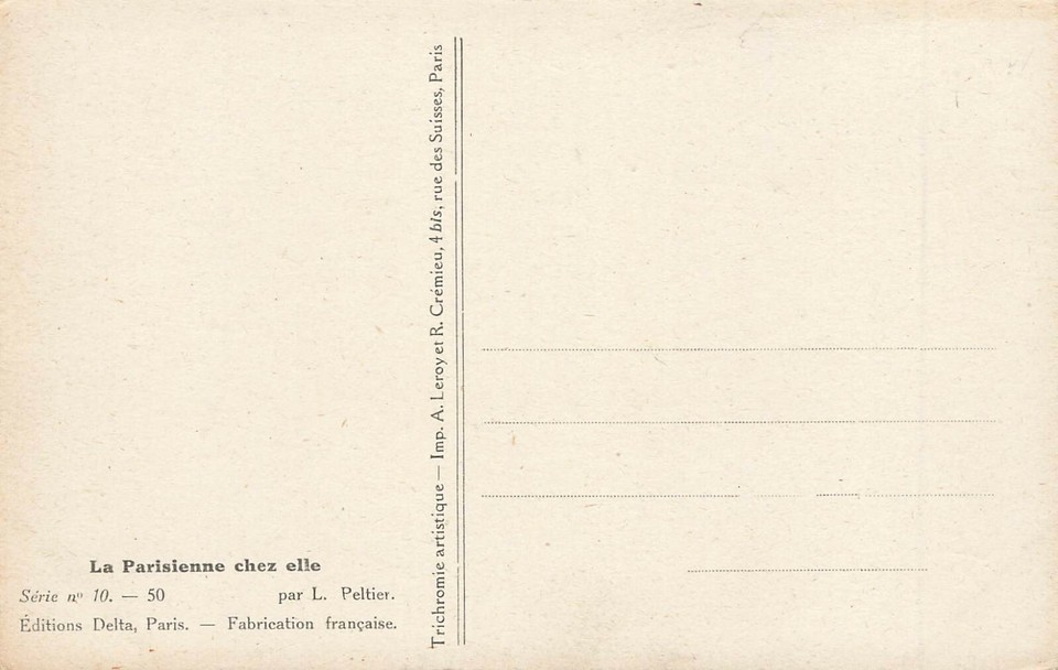 Artist Signed Peltier Beatifull Woman Window Shopping Paris France ...