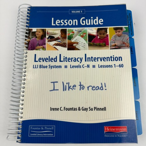 Fountas & Pinnell Blue System Leveled Literacy Intervention Lesson ...