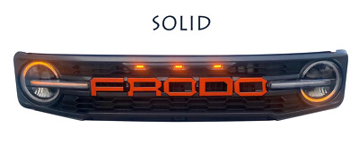 Bronco Raptor Custom Grille lettering "FRODO" | eBay