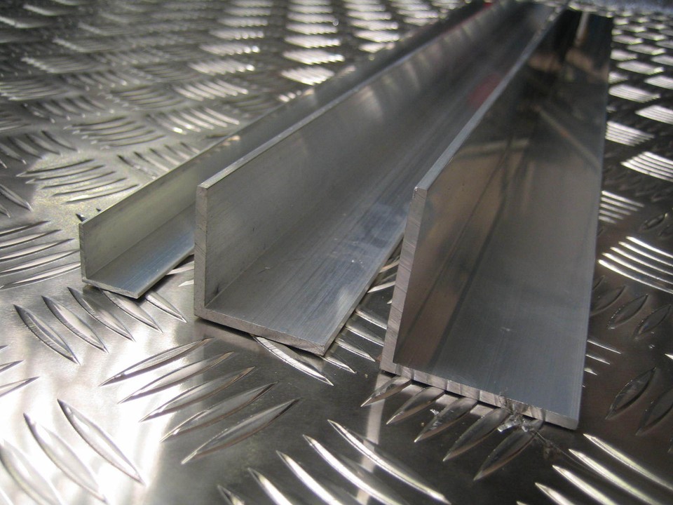 Aluminium Angle L Section 75mm 3" Multiple Sizes and Lengths Grade ...