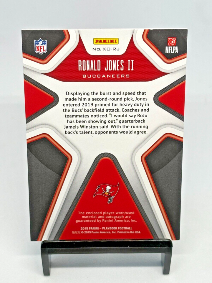 2019 Panini Playbook X's and O's Signatures /249 Ronald Jones II #XO-RJ ...