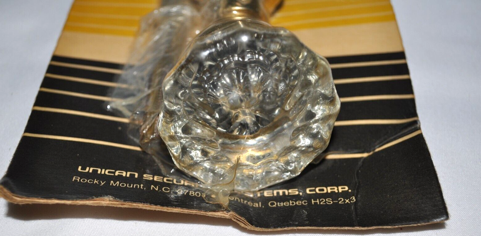 Ilco Unican Glass Crystal Round Replacement Door Knob NOS #210-03-25 | eBay