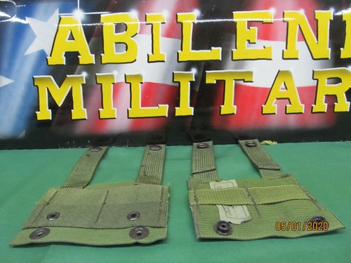 QTY (2) USGI Military Army Attaching Alice Clip to MOLLE II Adapter OD ...