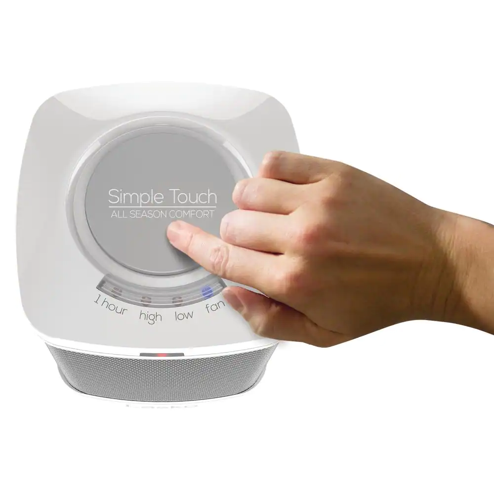 Bathroom Ceramic Space Heater with Fan 1500-Watt ALCI Safety Plug ...