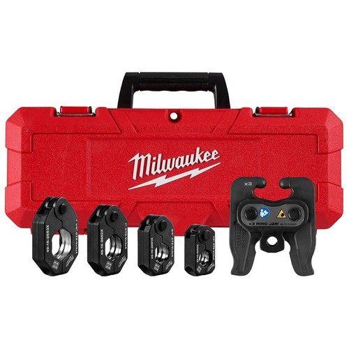 Milwaukee 49-16-2490X 1/2"- 1-1/4" CTS-V Pivoting Press Ring Kit M12 ...