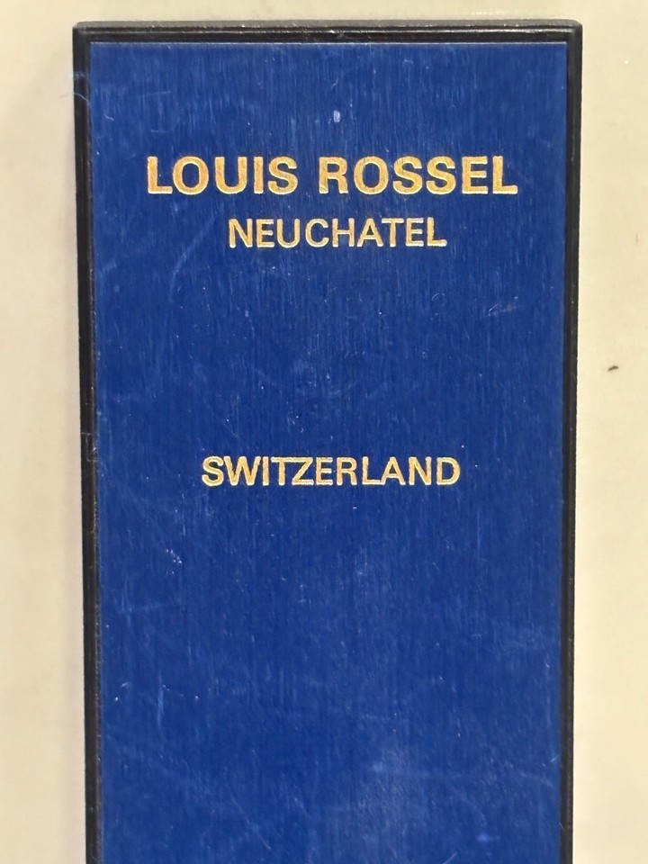 LOUIS ROSSEL NEUCHATEL SWISS WOMENS STAINLESS STEEL WATCH W BOX/PAPERS ...