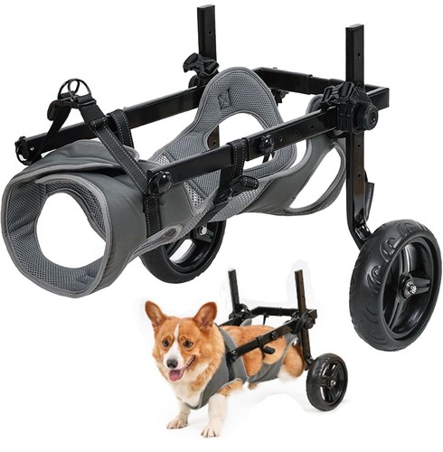 Dog Wheelchair for Back Legs Adjustable Cart w/ Wheels for Pet Hind ...