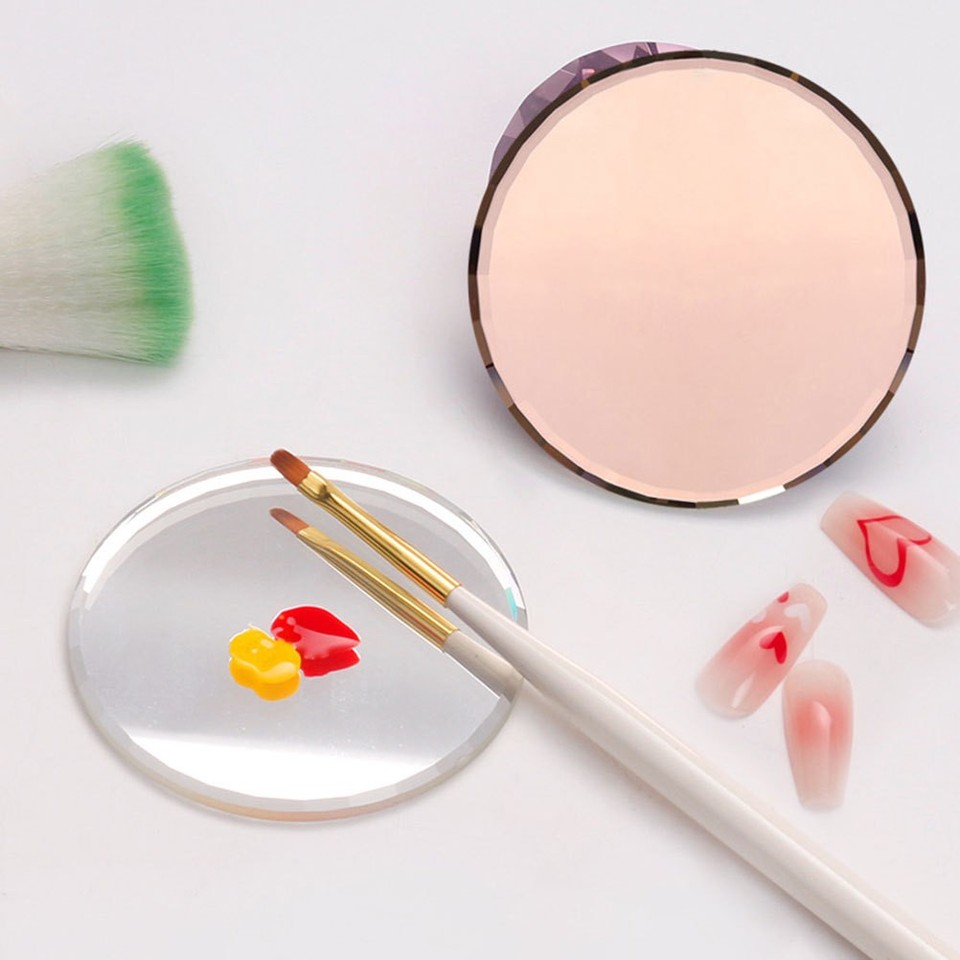 4 Pcs Manicure Drawing Board Nail Art Tray Fake Display Color Palette ...