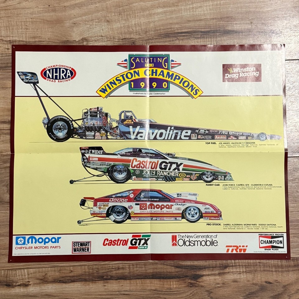 NHRA Drag Racing Memorabilia Lot Autographs Programs Tickets 1990s ...