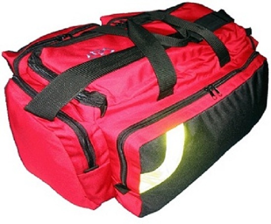 MedSource Fully Stocked EMT Paramedic Medical Deluxe O2 Bag Pack w/ O2 ...