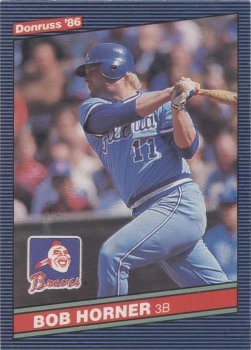 1986 Donruss - Bob Horner #188 for sale online | eBay