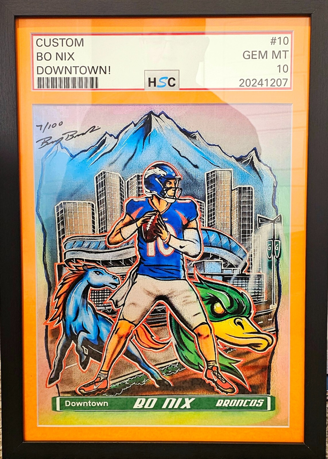 SLABBED DOWNTOWN! Limited Edition /100 - Artwork - BOX NIX BRONCOS | eBay
