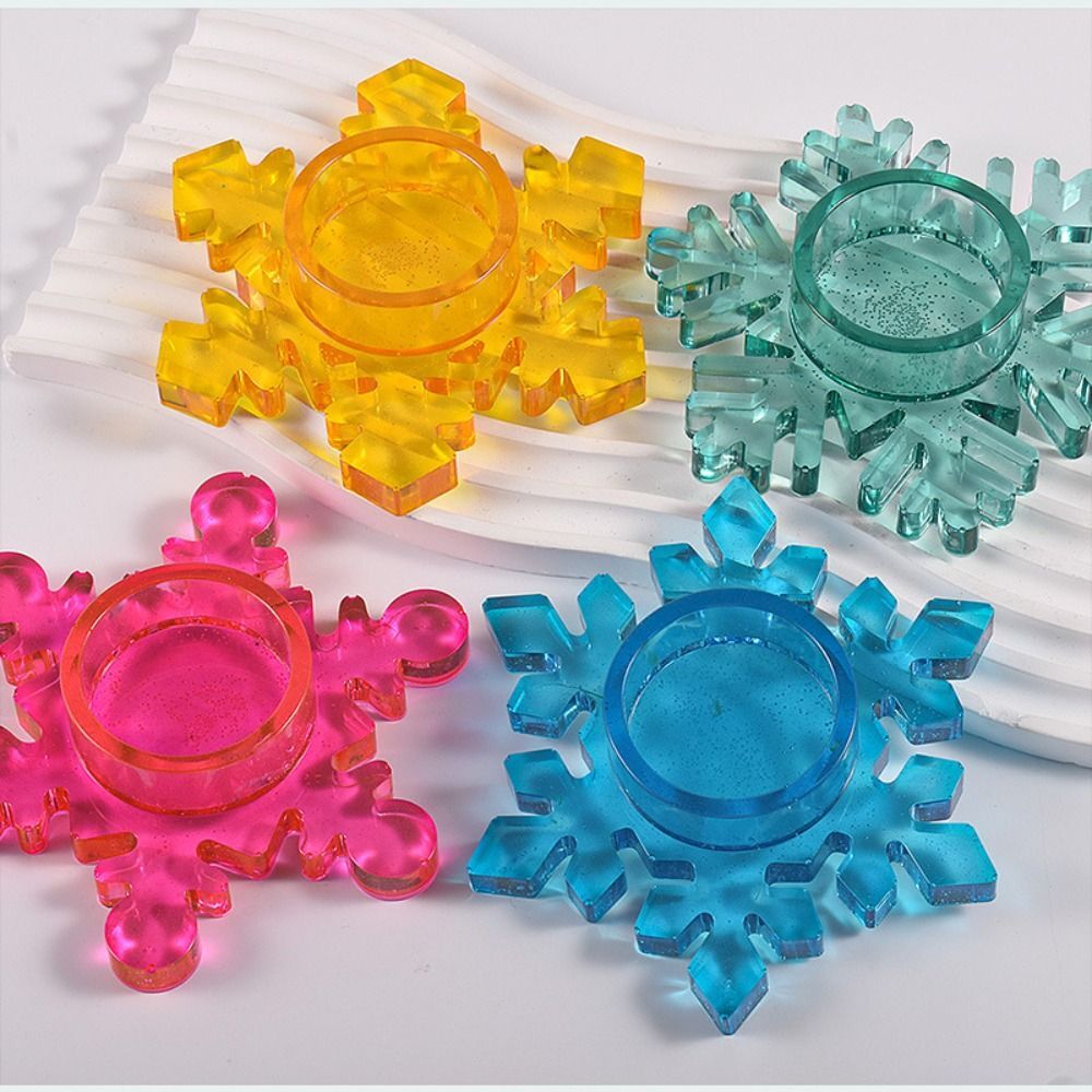 Handmade Plaster Candle Holder Snowflake Casting Mold Home Decor | eBay