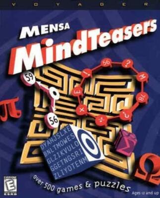 Mensa Mind Teasers PC CD 500+ brain puzzles test IQ intelligence ...