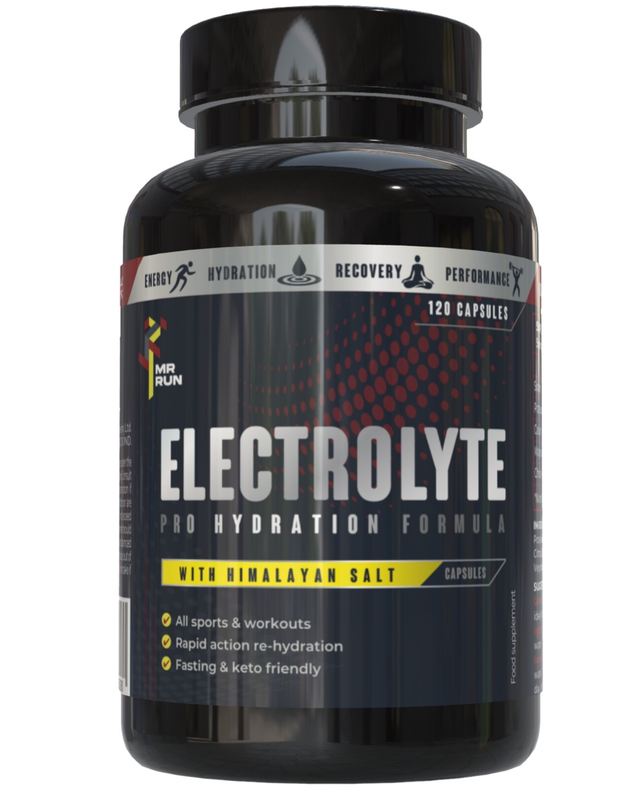 Electrolyte Tablets with Himalayan Salt - Sports Running Cycling Gym ...