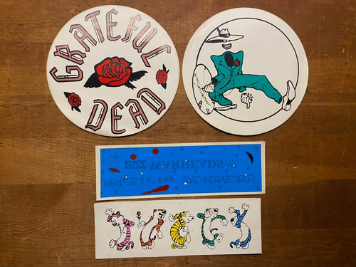 Lot of 4 VTG 1990's Grateful Dead Stickers, Bumper & Circular, Doo Dah ...
