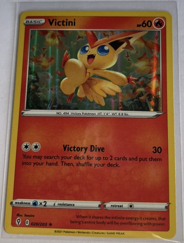Victini 020/203 Holo Rare Evolving Skies Pokemon TCG | eBay