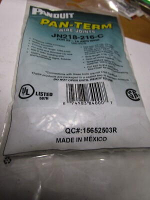 PANDUIT Wire Joint, Nylon Insulated, (2) #22 - (2) #16 AWG, 600V QTY ...