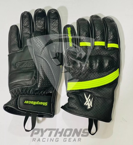 Suzuki Hayabusa Motorcycle Racing Leather Gloves Motorbike Racing | eBay