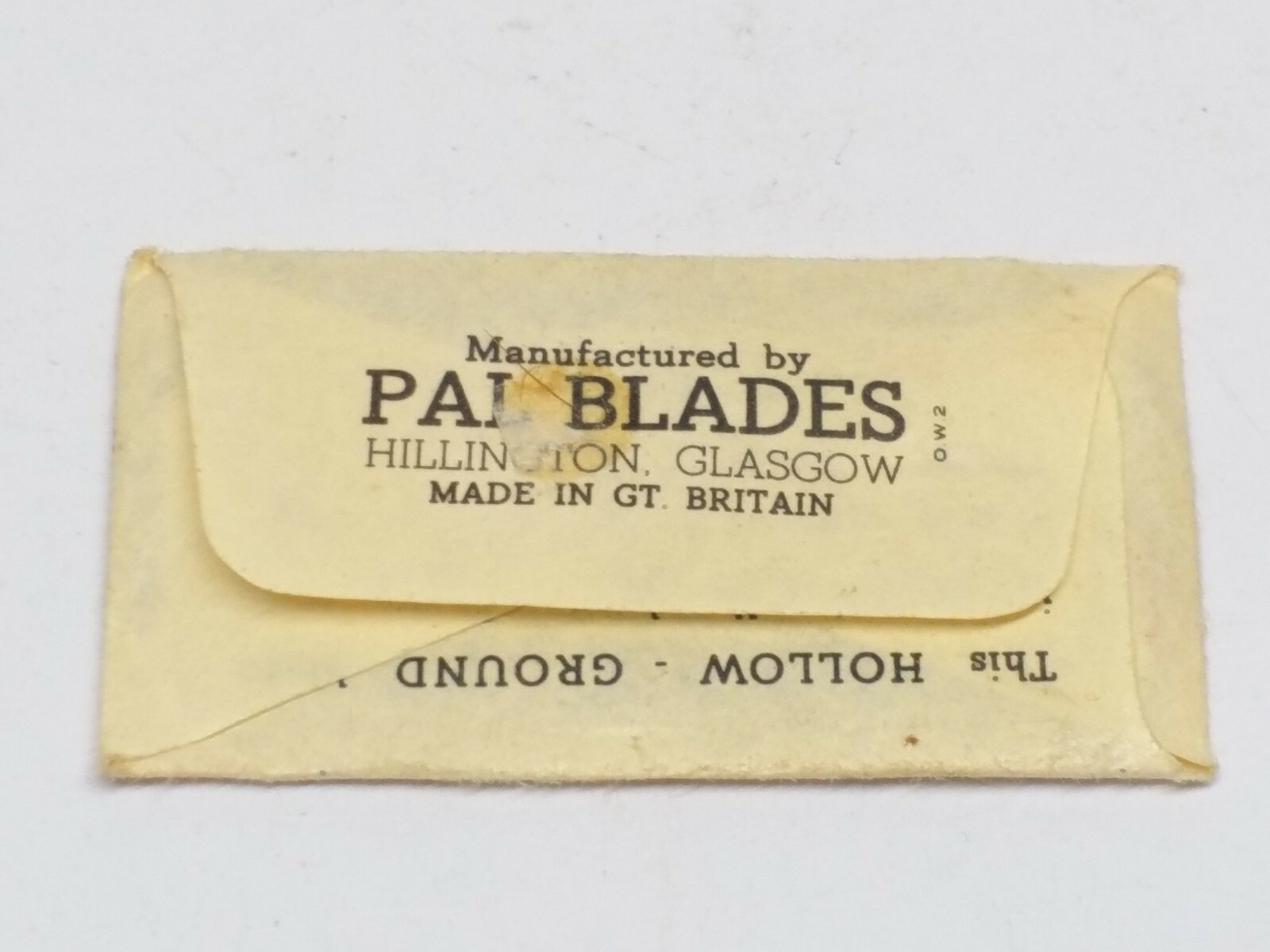 Vintage PAL HOLLOW GROUND RAZOR BLADES Empty Paper Wrapper | eBay