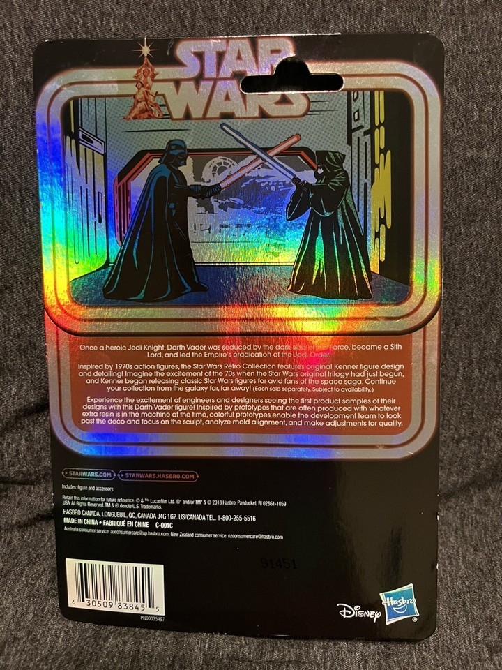 Star Wars Retro Collection Darth Vader Prototype Edition Orange Head ...