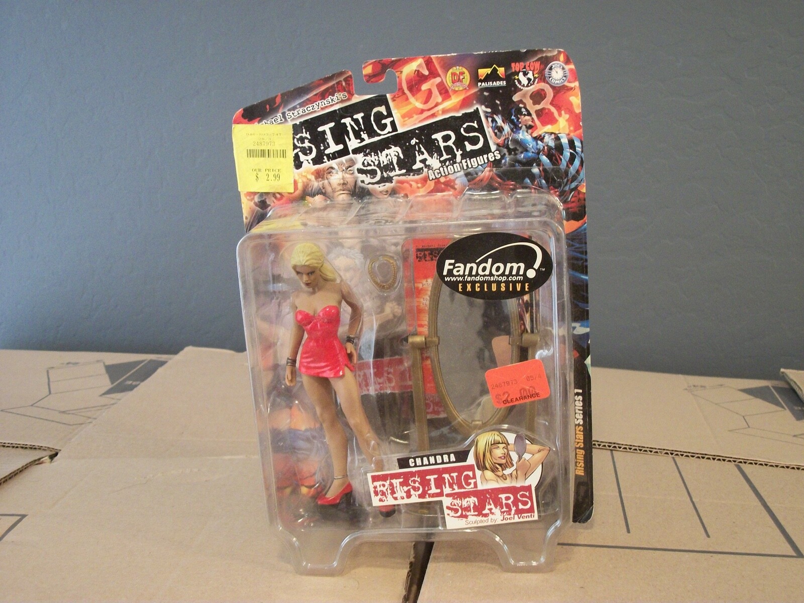 TOP COW 2002 NIP RISING STARS CHANDRA RED DRESS FIGURE FANDOM EXCLUSIVE ...