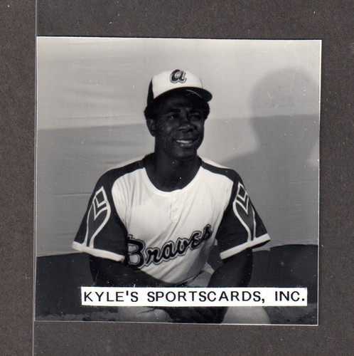 1972 Ralph Garr ATLANTA BRAVES UNSIGNED 3 x 3 B&W ORIGINAL SNAPSHOT ...