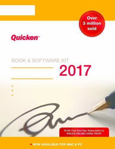 Quicken Willmaker Plus 2017 Edition : Book and Software Kit by Nolo Press Editors (2016, Trade ...