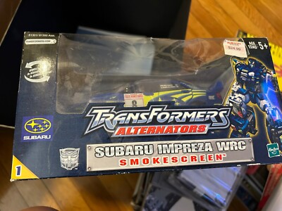 Hasbro Transformers ALTERNATORS#1 SMOKESCREEN WRC Subaru Impreza NIB ...