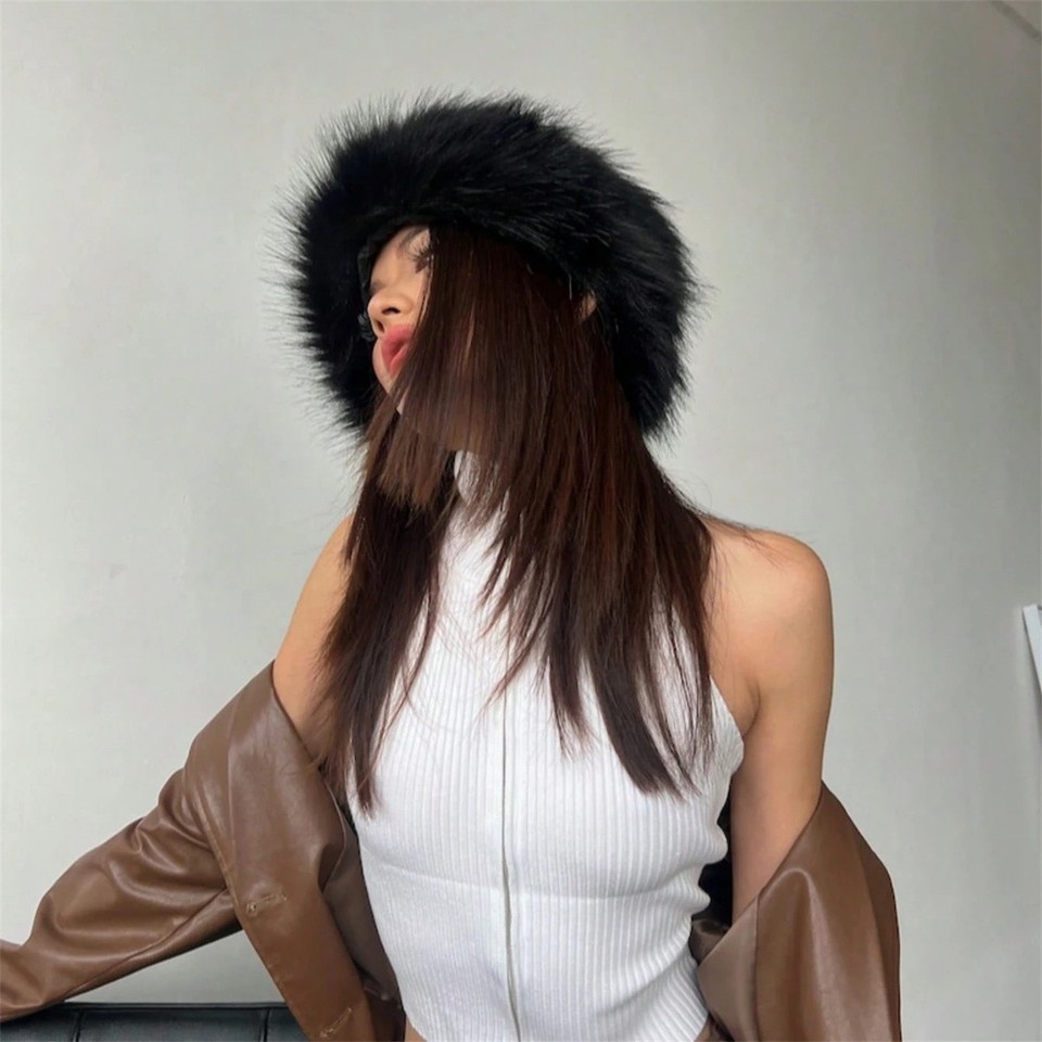 Women Fur Plush Headband Windproof Earwarmer Earmuff Elegant Fluffy ...