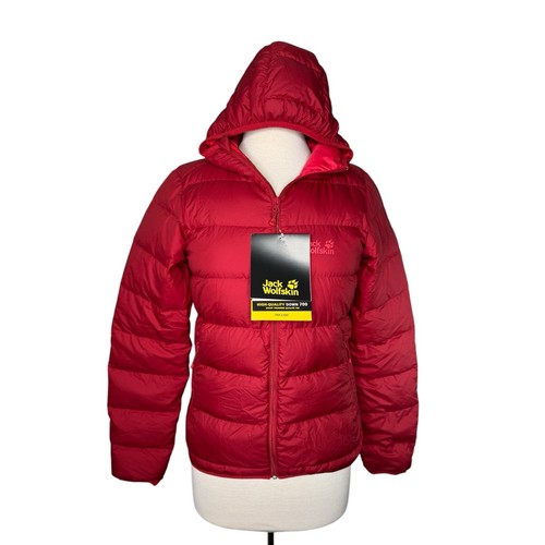 JACK WOLFSKIN *NEW* Helium Down Jacket in Indian Red Size XS Womens ...