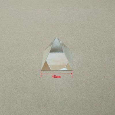 40mm Rainbow Optical Glass Crystal Pyramid Prism For Natural Sciences ...