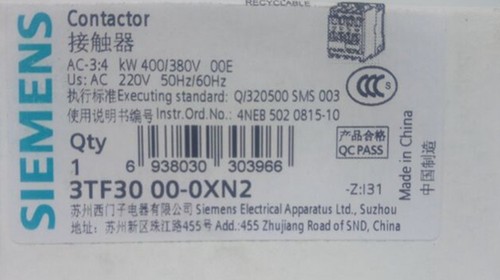 ** 1PC NEW SIEMENS 3TF3000-0XN2 220V free shipping | eBay