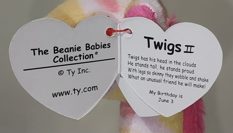 Ty Beanie Baby - TWIGS II the Giraffe 30th Anniversary Limited Edition ...
