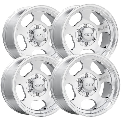 (Set of 4) Mickey Thompson Canyon 15x8 5x5.5" -22mm Polished Wheels ...