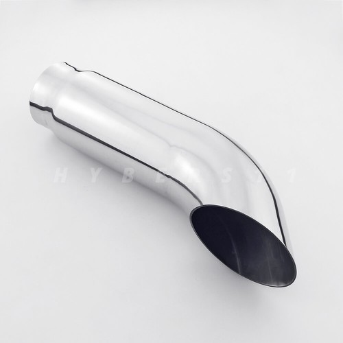 Turn Down Stainless Steel Exhaust Tip Tailpipe 2.5" inlet 3" Outlet ...