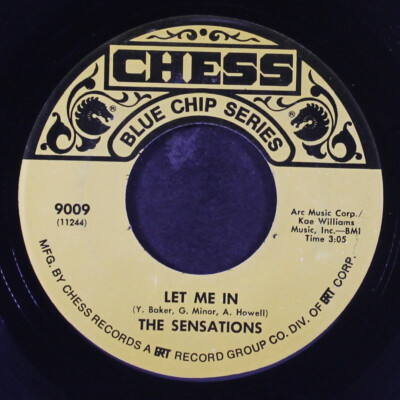 SENSATIONS: let me in / music, music, music CHESS 7" Single 45 RPM | eBay