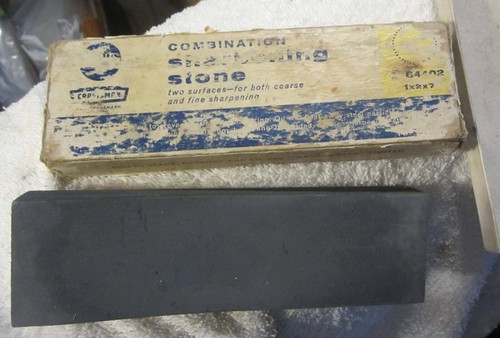 1x2x7" Sears Roebuck Craftsman Combination Sharpening Stone 64402 VTG ...