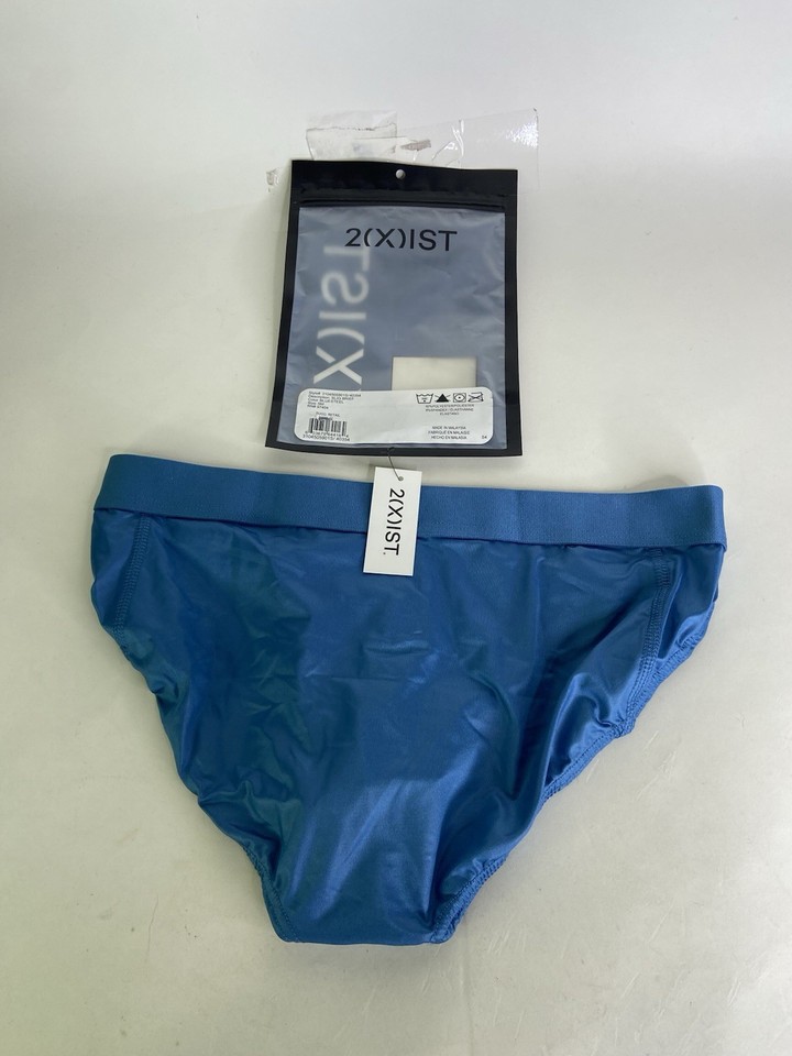 2xist Sexy Sliq Ultra Low Rise Brief Underwear Bluesteel Mens Size S | eBay