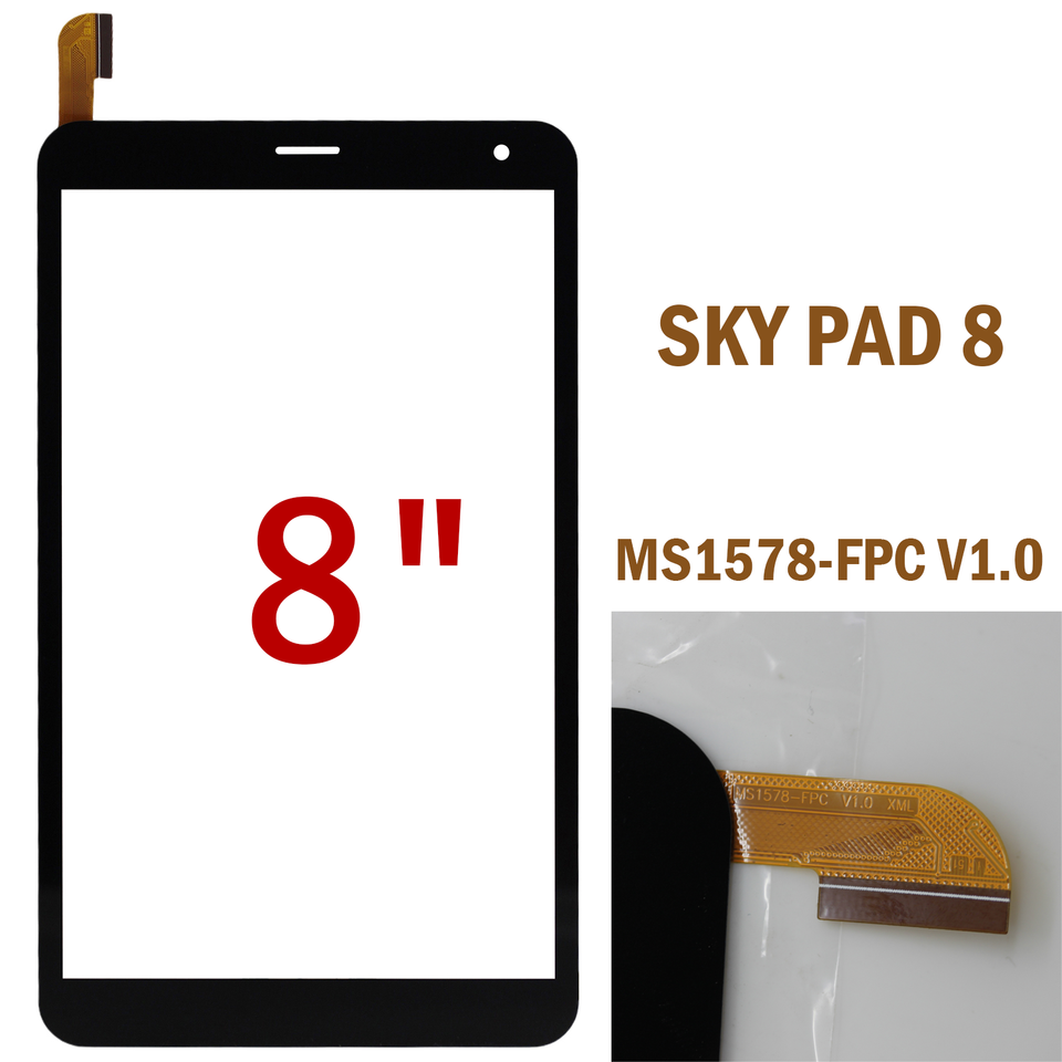 Digitizer Touch Screen Panel For Sky Devices SKY PAD 8 / 8 Pro / PAD 10 ...