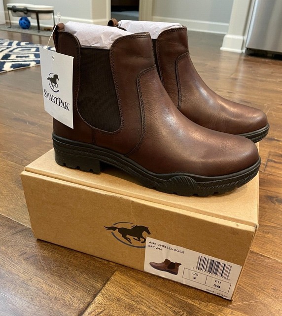 SMARTPAK Ada Chelsea shoes men color brown boots size( 9)42 slip-on for ...