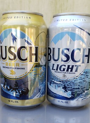 Busch & Light Beer Empty Can 2021 Bass Atlantic Sailfish Florida B/O ...