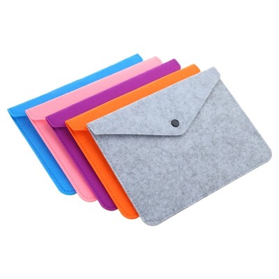 File Bag Felt Letter Size Paper Case Envelope File Document Holder ...