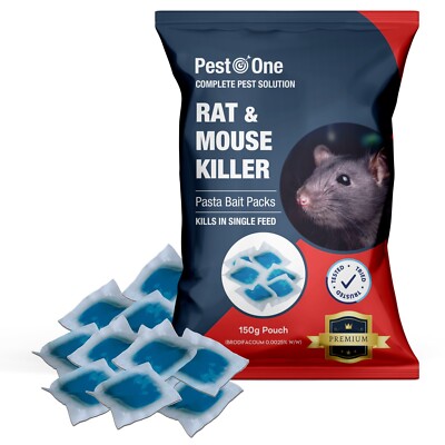 15 Strong Rodent Rats Mice Mouse Pasta Bait Single Feed Kill ...