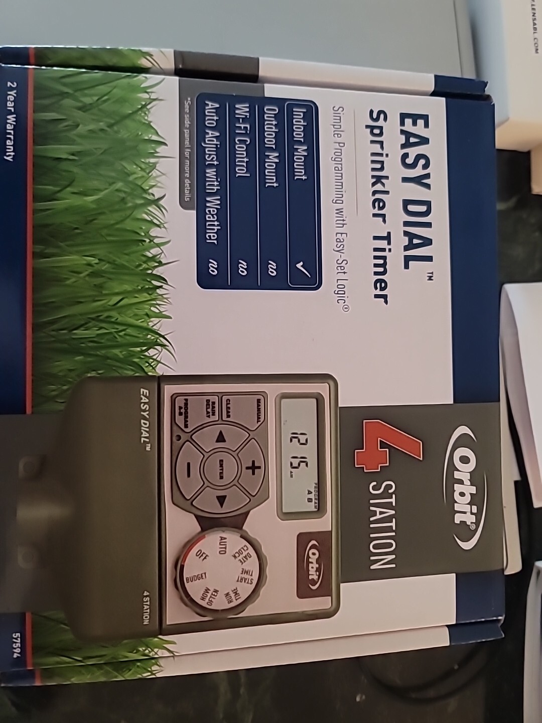 Orbit Easy Dial Sprinkler Timer. 4 Station. Indoor Mount. | eBay