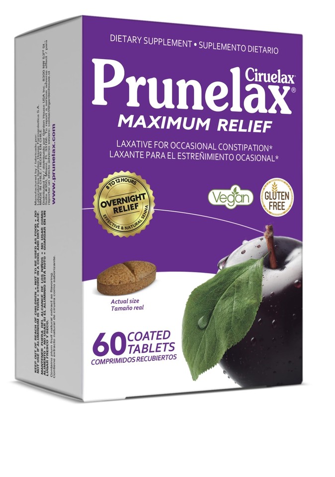 Prunelax Ciruelax Maximum Relief Laxative Tablets with Natural Senna ...