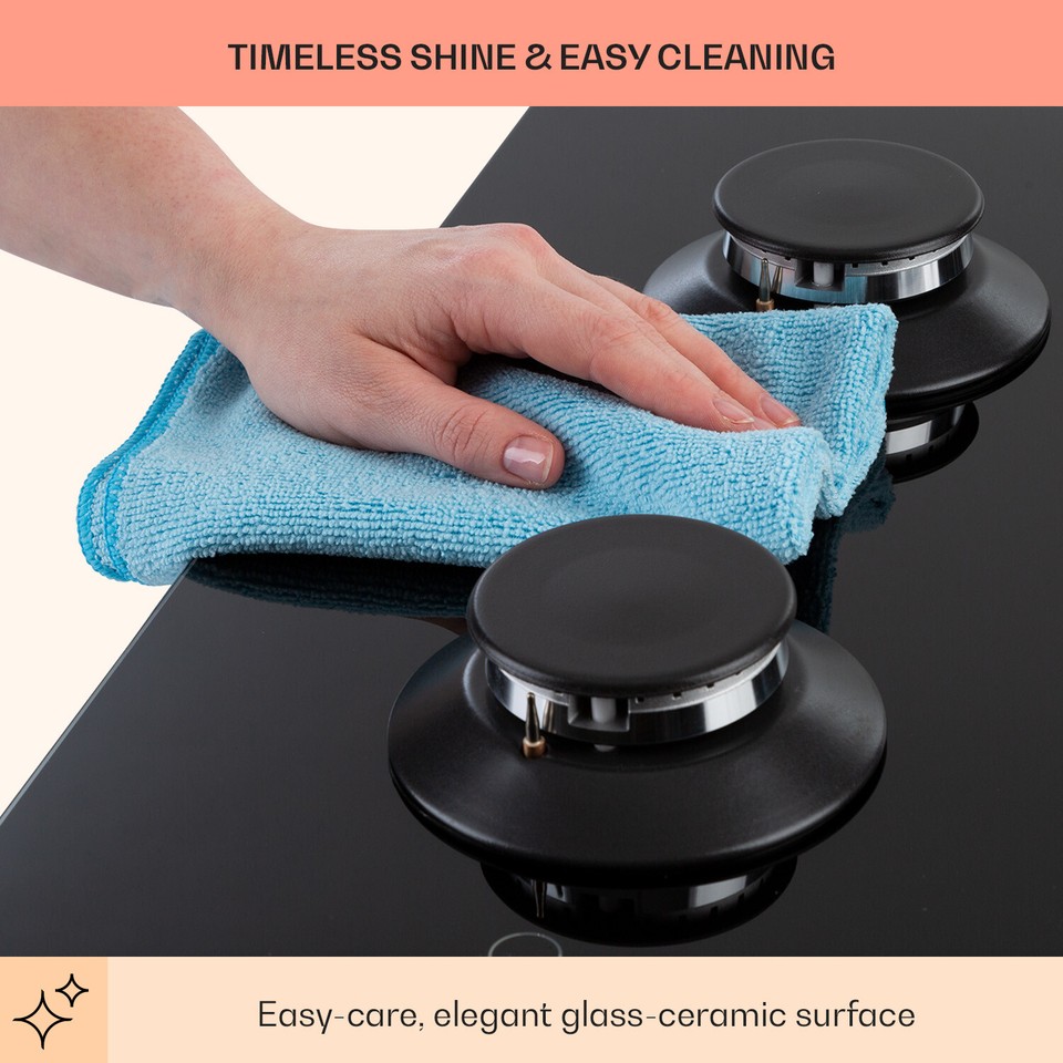 Electric Cooking Gas Hob Burner Kitchen 5 Zone Touch Glass Ceramic ...