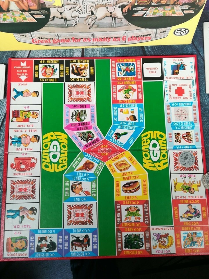 Money Go Round Board Game Vintage 1970s Philmar | eBay