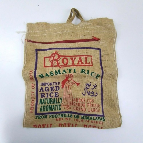 Royal Basmati Rice Bag Burlap Purse Tote | eBay